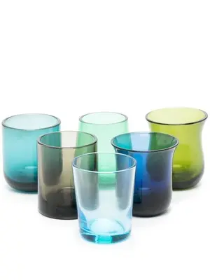 BITOSSI HOME Mixed-shape Shot Glasses - Blue