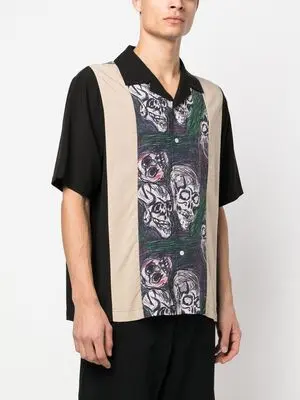 PERKS AND MINI Skull-print Bowling Shirt