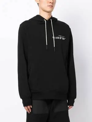 ISO.POETISM Graphic-print Hoodie - Black
