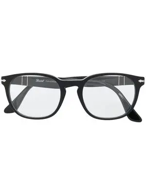 Persol Round Frame Eyeglasses - Black