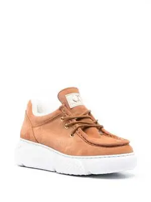 Casadei Shearling-lined Mid-top Sneakers