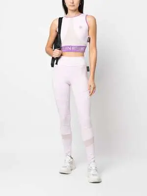 PLEIN SPORT Logo-waistband Leggings
