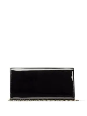 JIMMY CHOO Emmie Patent Leather Clutch - Black