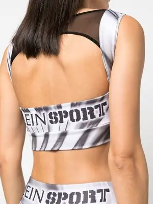 PLEIN SPORT Printed Cropped-top