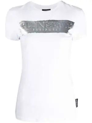 PLEIN SPORT Metallic Logo T-shirt - White
