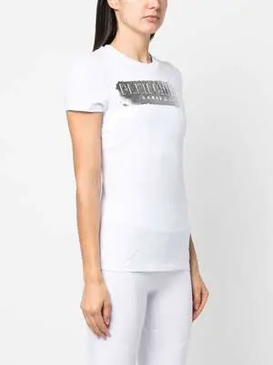 PLEIN SPORT Metallic Logo T-shirt - White