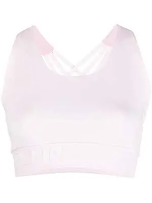 PLEIN SPORT Crossover-strap Sports Bra - Purple