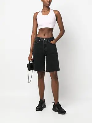 PLEIN SPORT Crossover-strap Sports Bra - Purple