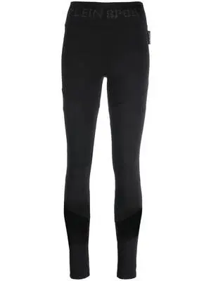 PLEIN SPORT Logo-waistband Leggings