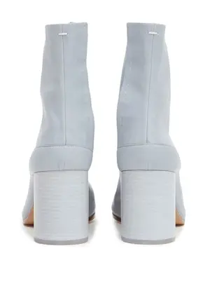 MAISON MARGIELA Tabi 80mm Leather Ankle Boots - Blue