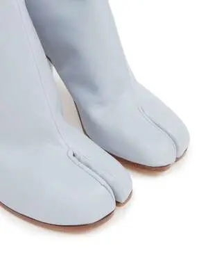 MAISON MARGIELA Tabi 80mm Leather Ankle Boots - Blue