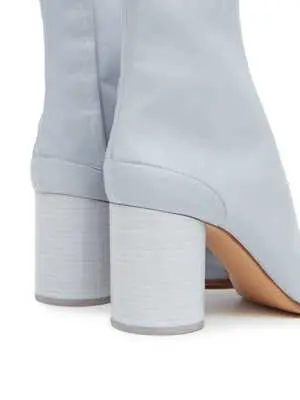 MAISON MARGIELA Tabi 80mm Leather Ankle Boots - Blue