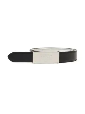 MAISON MARGIELA Numeric Logo-plaque Leather Belt