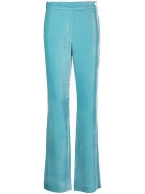 Moschino Velvet Flared Trousers - Blue