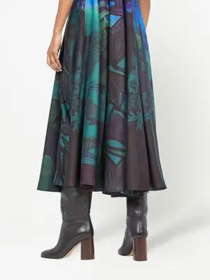FERRAGAMO Sleeveless Graphic-print Long Dress