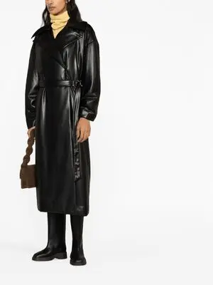 Nanushka Liano Belted Trench Coat