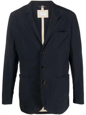 Brunello Cucinelli Patch-pocket Single-breasted Blazer - Blue