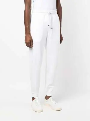 Brunello Cucinelli Drawstring-waist Track Pants - White