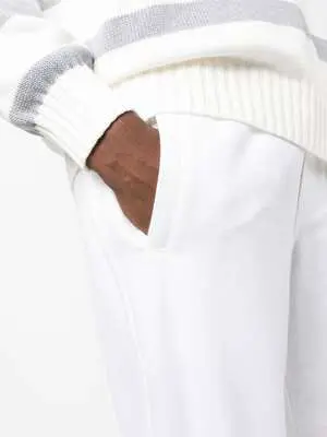 Brunello Cucinelli Drawstring-waist Track Pants - White