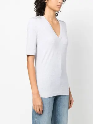 Brunello Cucinelli V-neck Short-sleeve T-shirt
