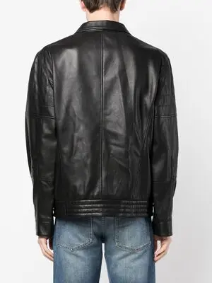 Brunello Cucinelli Leather Biker Jacket