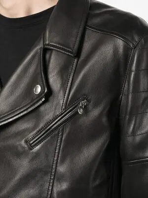 Brunello Cucinelli Leather Biker Jacket