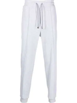 Brunello Cucinelli Tapered-leg Track Pants - Grey