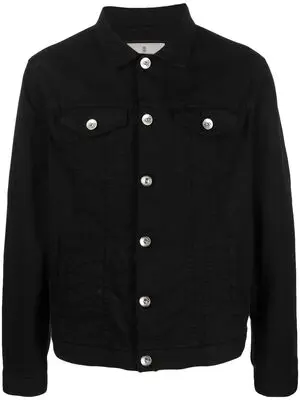 Brunello Cucinelli Button-up Denim Jacket - Black