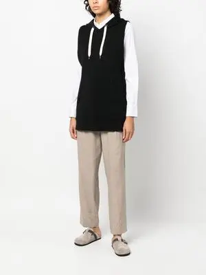 Brunello Cucinelli Ribbed-knit Vest Hoodie