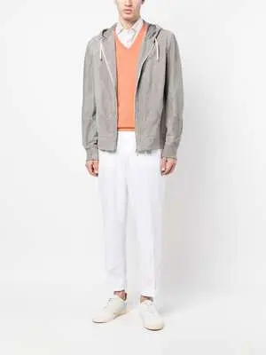 Brunello Cucinelli V-neck Cashmere Jumper - Orange