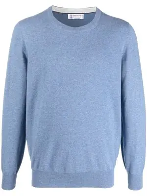Brunello Cucinelli Crew-neck Cashmere Jumper - Blue
