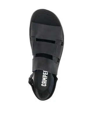 Camper Oruga Strap Detail Sandals - Black