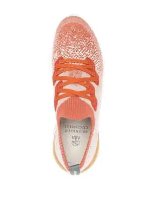 Brunello Cucinelli Speckled Low-top Sneakers - Orange