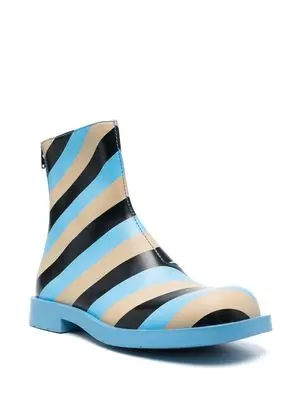 Camper Striped Ankle Boots
