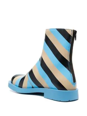 Camper Striped Ankle Boots