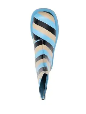 Camper Striped Ankle Boots