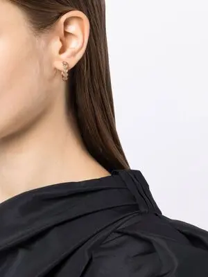 ANITA KO 18kt Rose Diamond Heart Earrings - Gold