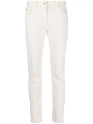 Brunello Cucinelli Logo-patch Straight-leg Trousers