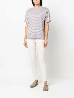 Brunello Cucinelli Logo-patch Straight-leg Trousers
