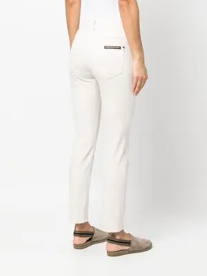 Brunello Cucinelli Logo-patch Straight-leg Trousers