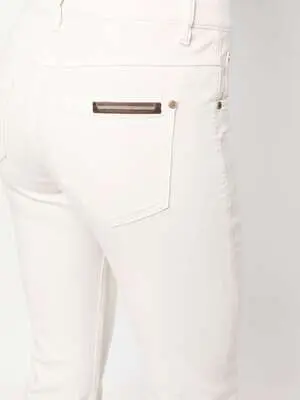 Brunello Cucinelli Logo-patch Straight-leg Trousers