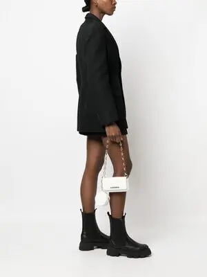 Sandro Logo-detail Leather Shoulder Bag