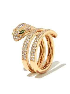 ANITA KO 18kt Yellow Diamond And Emerald Ring