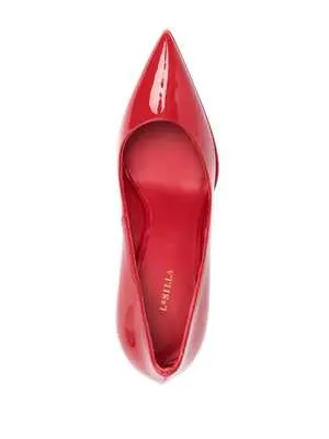LE SILLA Uma 125mm Patent-leather Pumps - Red
