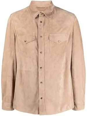 Brunello Cucinelli Button-up Suede Shirt