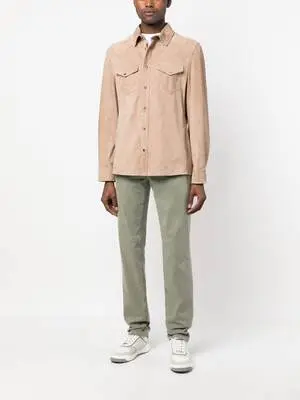 Brunello Cucinelli Button-up Suede Shirt