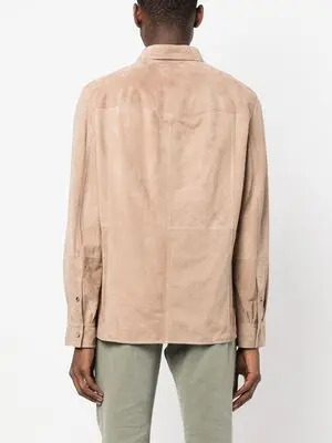 Brunello Cucinelli Button-up Suede Shirt