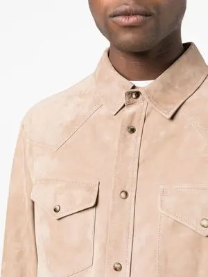 Brunello Cucinelli Button-up Suede Shirt
