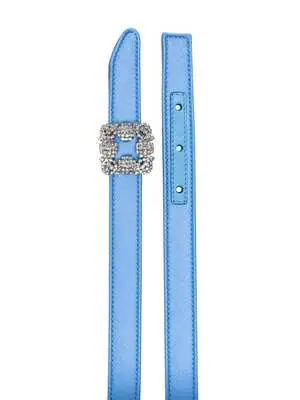 Manolo Blahnik Hangisi 20mm Belt - Blue