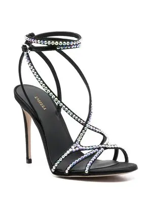 LE SILLA Belen 105mm Crystal-embellished Sandals